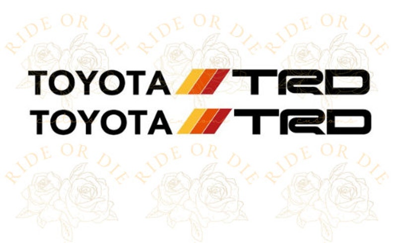 Toyota TRD Brake Caliper Vinyl Decal Sticker Set of 2 Multi Colors - Etsy