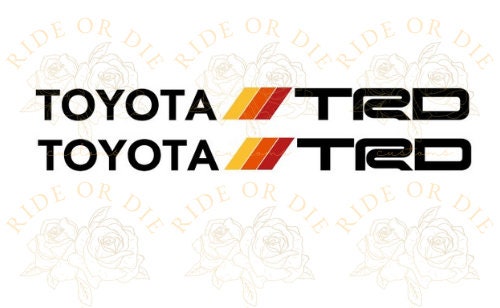Toyota TRD Brake Caliper Vinyl Decal Sticker Set of 2 Multi Colors - Etsy