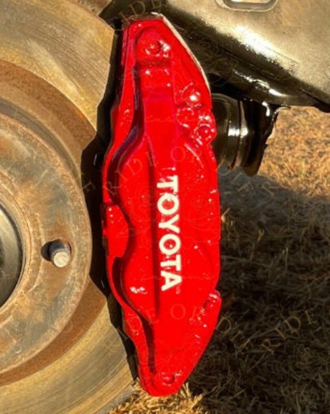 Toyota Front Brake Caliper Vinyl Decal Sticker Set of 2 - Multi Colors ...