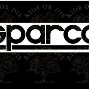 Sparco Vinyl Decal Sticker - Multiple Sizes Colors - Etsy