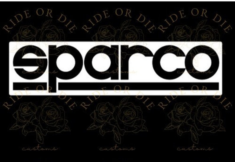 Sparco Vinyl Decal Sticker Multiple Sizes Colors - Etsy