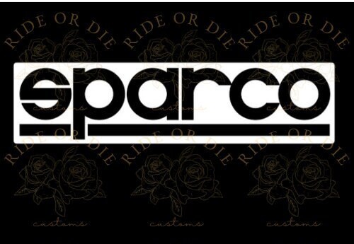 Sparco Vinyl Decal Sticker Multiple Sizes Colors - Etsy