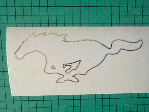 Mustang Outline Vinyl Decal Sticker - Multiple Sizes Colors - Etsy