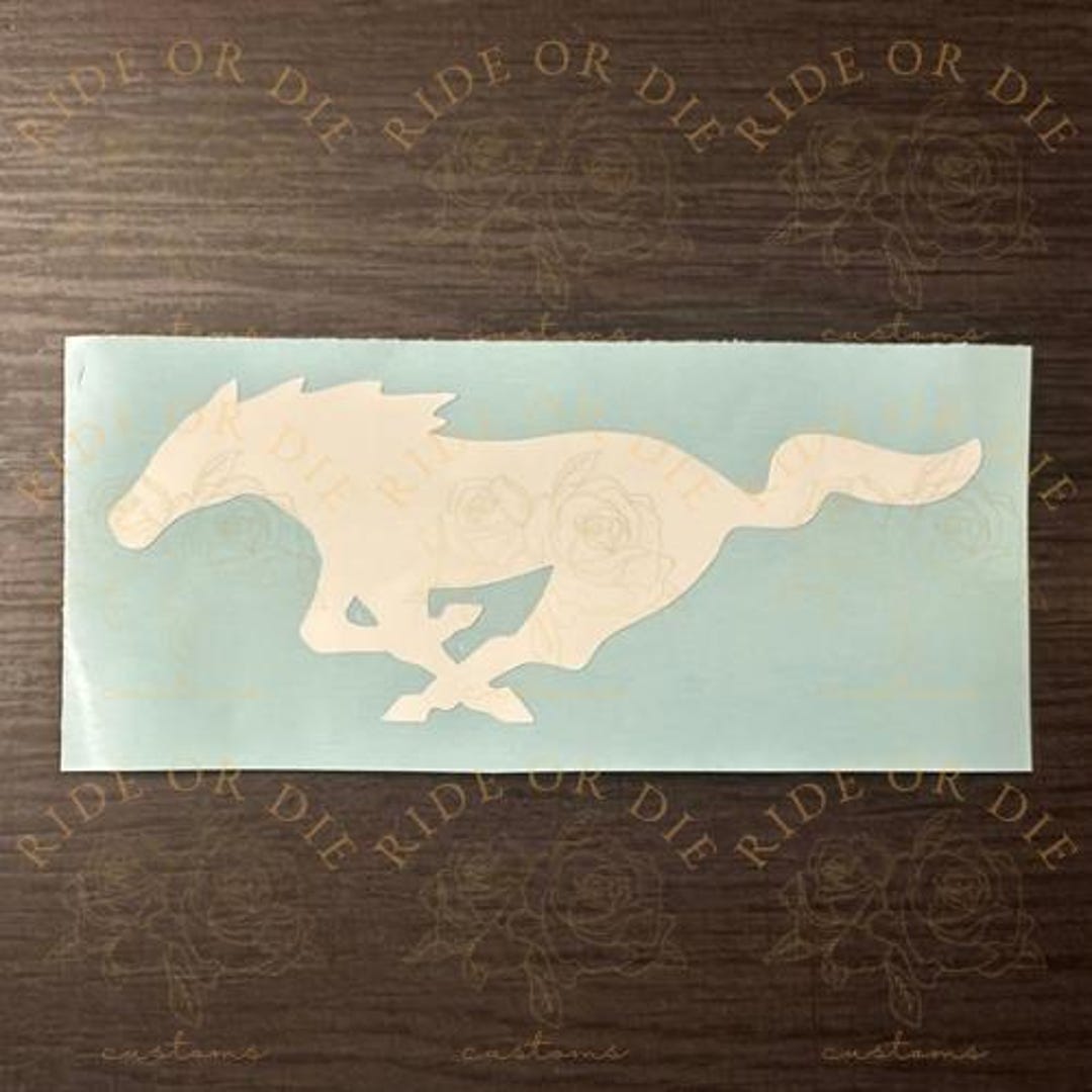 Mustang Pony Vinyl Decal Sticker - Multiple Sizes Colors - Etsy