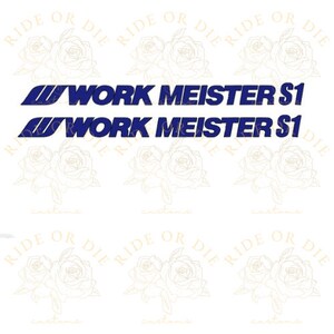Work Meister Wheels Rim Vinyl Decal Sticker Set of 2 - Multi Sizes ...
