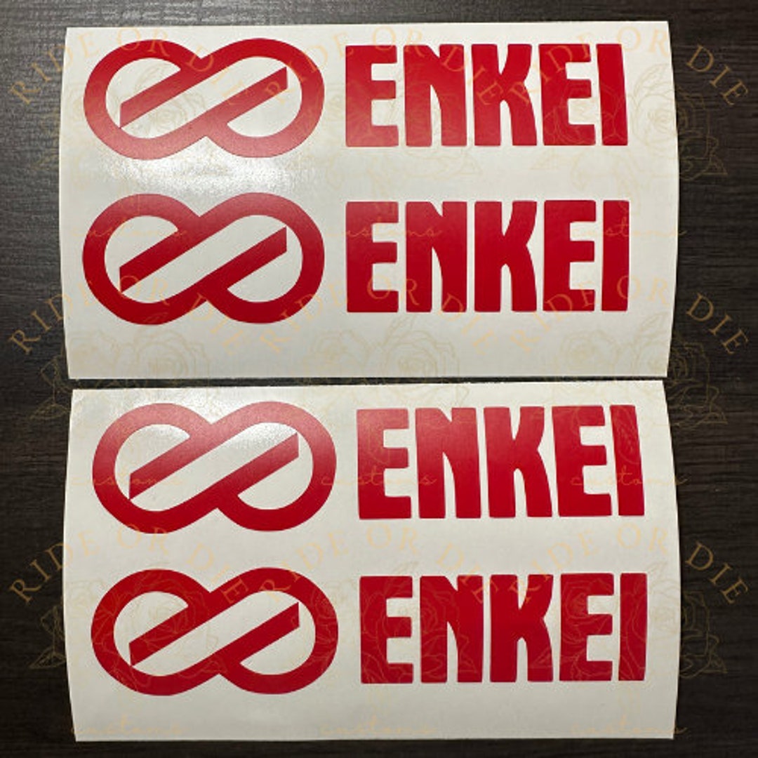 Enkei Wheels Rim Vinyl Decal Sticker Set of 4 - Multi Sizes - Multi ...
