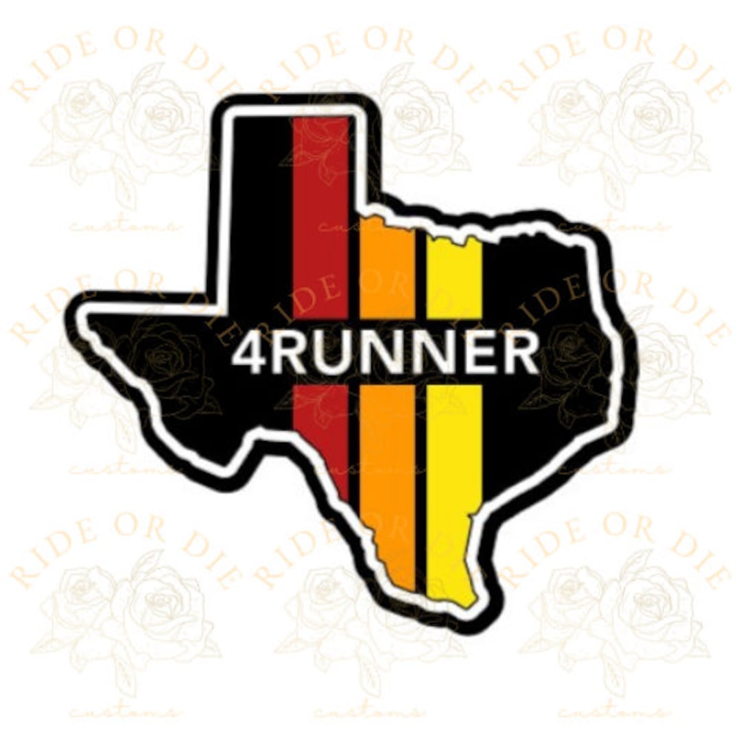 Texas Toyota 4runner Retro Stripes Vinyl Decal Sticker 5 - Etsy