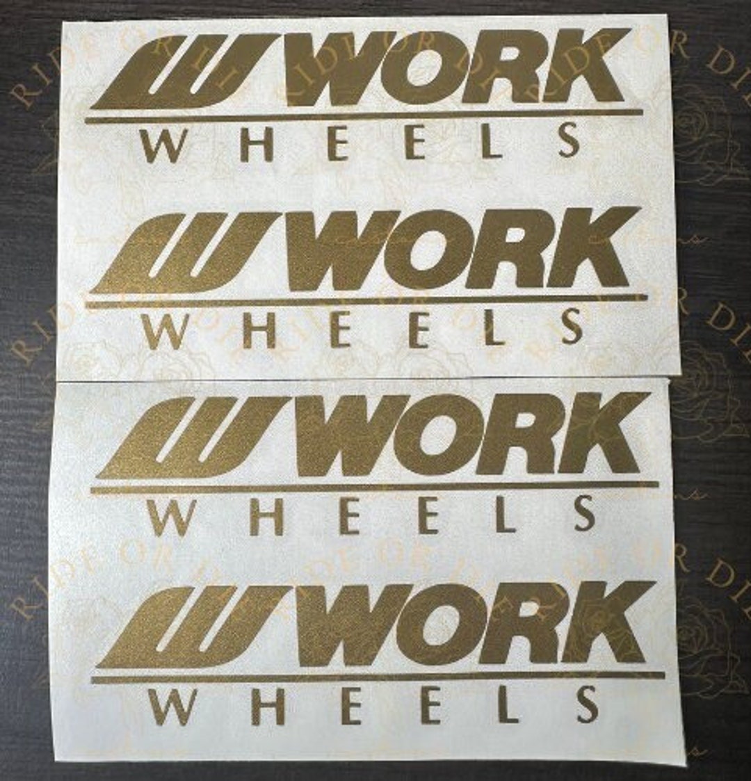 Work Wheels Rim Vinyl Decal Sticker Set of 4 - Multi Sizes - Multi ...