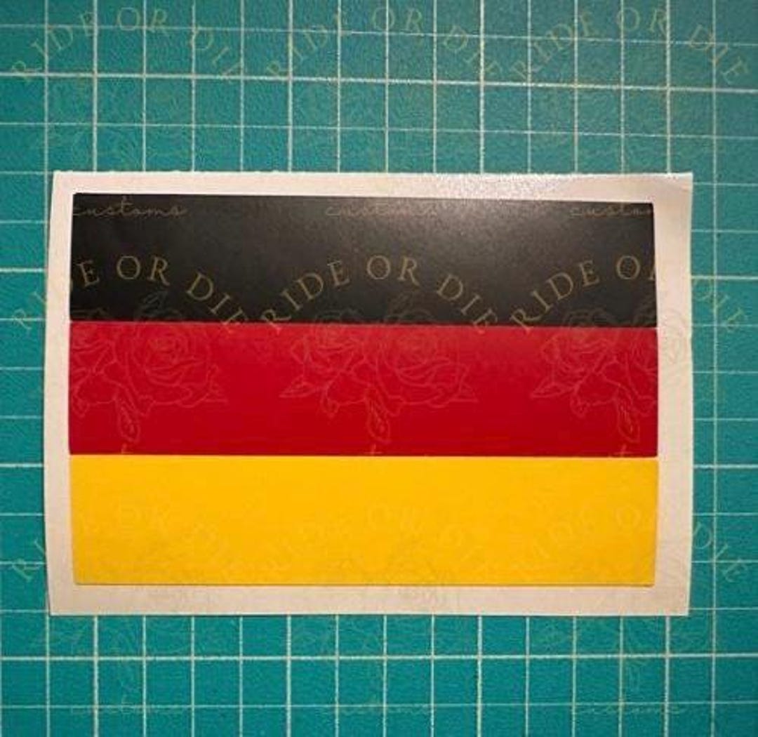 German Flag Vinyl Decal Sticker - Multiple Sizes - Etsy