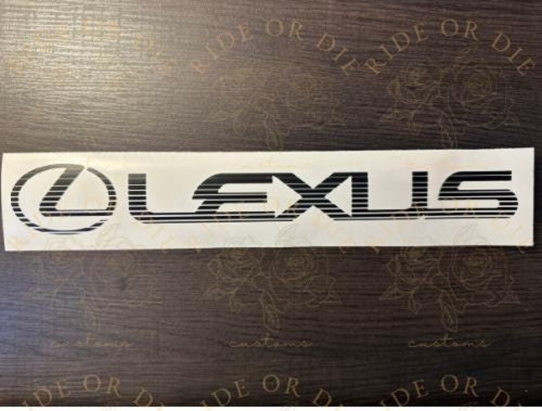 Lexus Retro Stripes Fade Vinyl Decal Sticker LARGE - Multiple Sizes ...