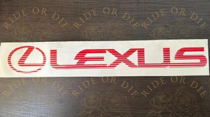 Lexus Retro Stripes Fade Vinyl Decal Sticker LARGE - Multiple Sizes ...