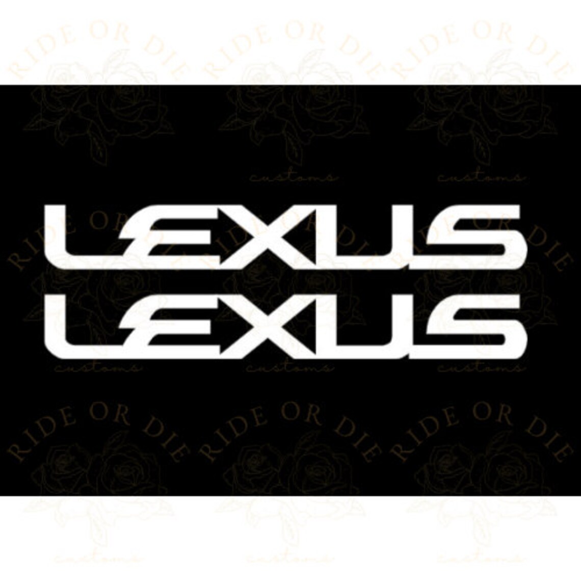 Lexus LS430 Brake Caliper Vinyl Decal Sticker - Set of 2 - 4.5w X 0.6h ...