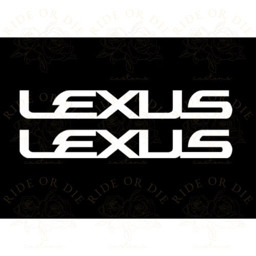 Lexus LS430 Brake Caliper Vinyl Decal Sticker - Set of 2 - 4.5w X 0.6h ...