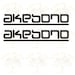 Akebono Vinyl Decal Sticker - Set of 2 - Multi Sizes Multi Colors - Etsy