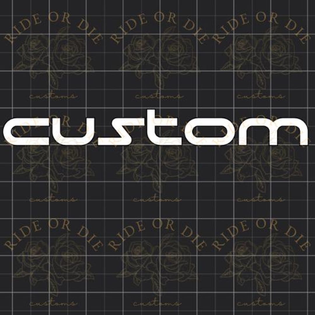 Custom Quattro Style Font REFLECTIVE Vinyl Decal Sticker - Multi Sizes ...