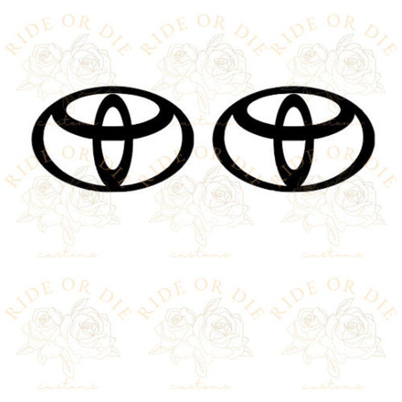TOYOTA Vinyl Decal Sticker Set of 2 Multiple Colors - Etsy