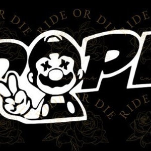 DOPE Mario JDM Vinyl Decal Sticker - Multiple Colors / Sizes - Etsy