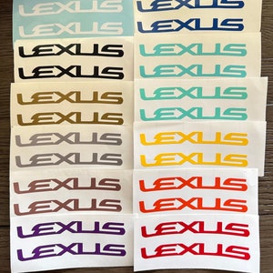 Lexus for LS400 Brake Caliper Vinyl Decal Sticker Curved Set of 2 - Etsy