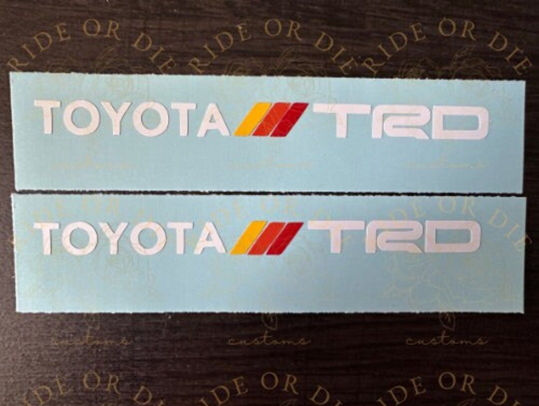 Toyota TRD Front Brake Caliper Vinyl Decal Sticker Set of 2 - Multi ...