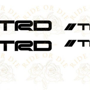 TRD for Supra Brake Caliper Vinyl Decal Sticker Set of 4 (front & Rear ...
