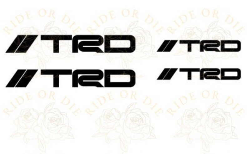 TRD for Supra Brake Caliper Vinyl Decal Sticker Set of 4 front & Rear ...