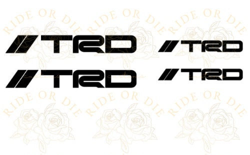 TRD for Supra Brake Caliper Vinyl Decal Sticker Set of 4 front & Rear ...