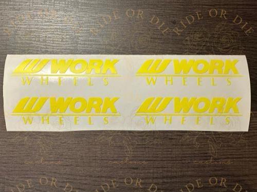 Work Wheels Rim Vinyl Decal Sticker Set of 4 - Multi Sizes - Multi ...