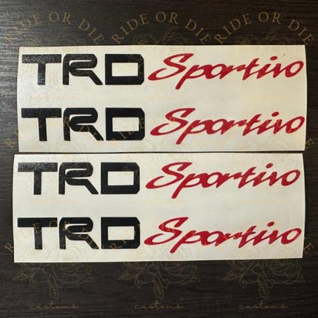 TRD Sportivo Brake Caliper Vinyl Decal Sticker Set of 4 - Multi Colors ...
