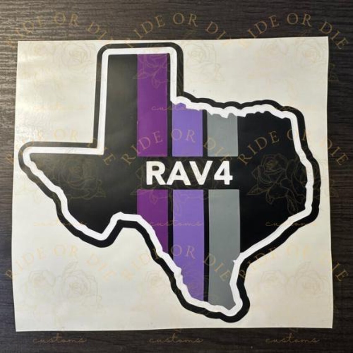 Rav4 Texas Custom Color Stripes Decal Vinyl Sticker 5" - Etsy