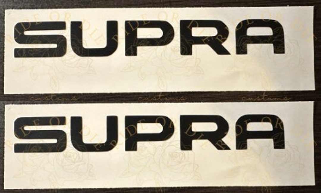 Supra Brake Caliper Vinyl Decal Sticker - Set of 2 - Multi Sizes ...