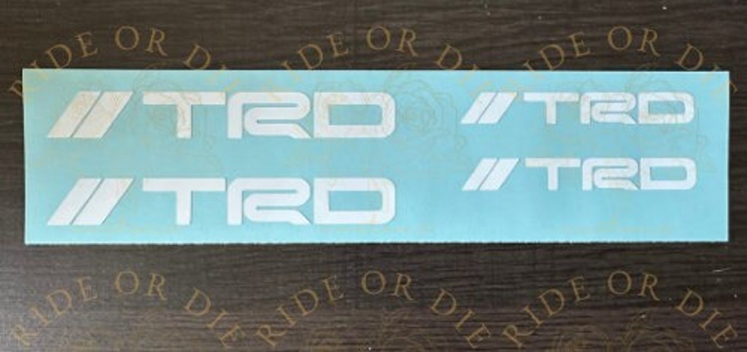 TRD for Supra Brake Caliper Vinyl Decal Sticker Set of 4 (front & Rear ...