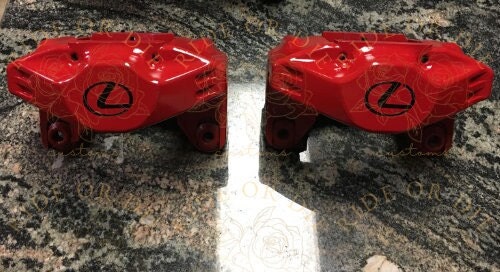 Lexus Logo Brake Caliper Vinyl Decal Sticker - Set of 2 - Multi Colors ...