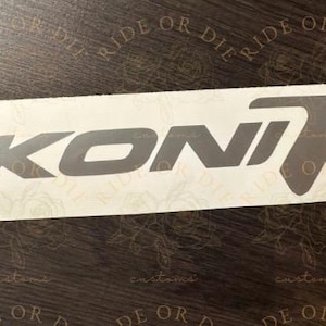 KONI Vinyl Decal Sticker - Multi Sizes - Multi Colors - Etsy