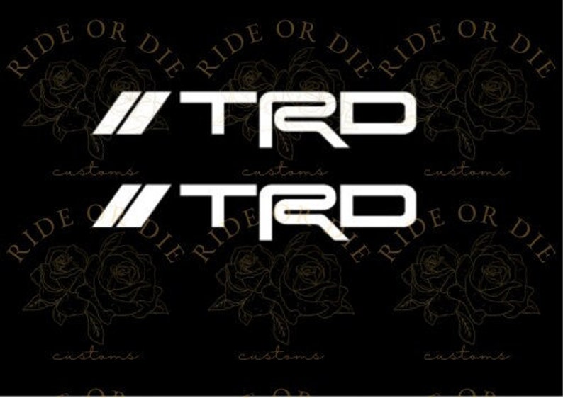 TRD Brake Caliper Vinyl Decal Sticker Set of 2 - Multi Colors - Etsy