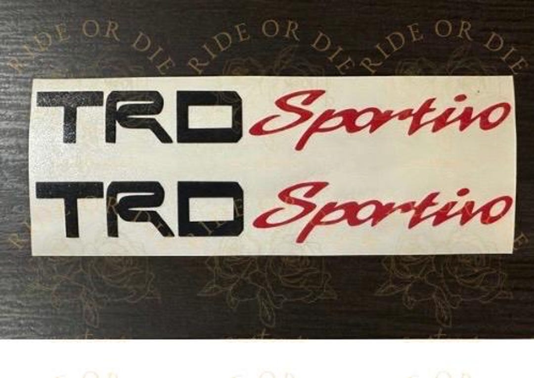 TRD Sportivo Brake Caliper Vinyl Decal Sticker Set of 2 - Multi Colors ...