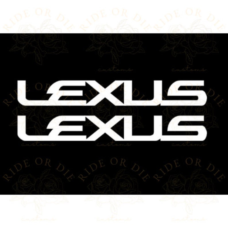 Lexus Brake Caliper Vinyl Decal Sticker Set of 2 4.5w X 0.75h Multi Colors - Etsy