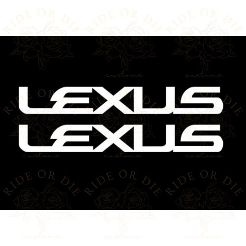 Lexus Brake Caliper Vinyl Decal Sticker Set of 2 4.5w X 0.75h Multi ...