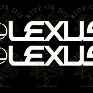 Lexus With L LS460 Brake Caliper Vinyl Decal Sticker Set of 2 4.5w X 0.75h Multi Colors - Etsy