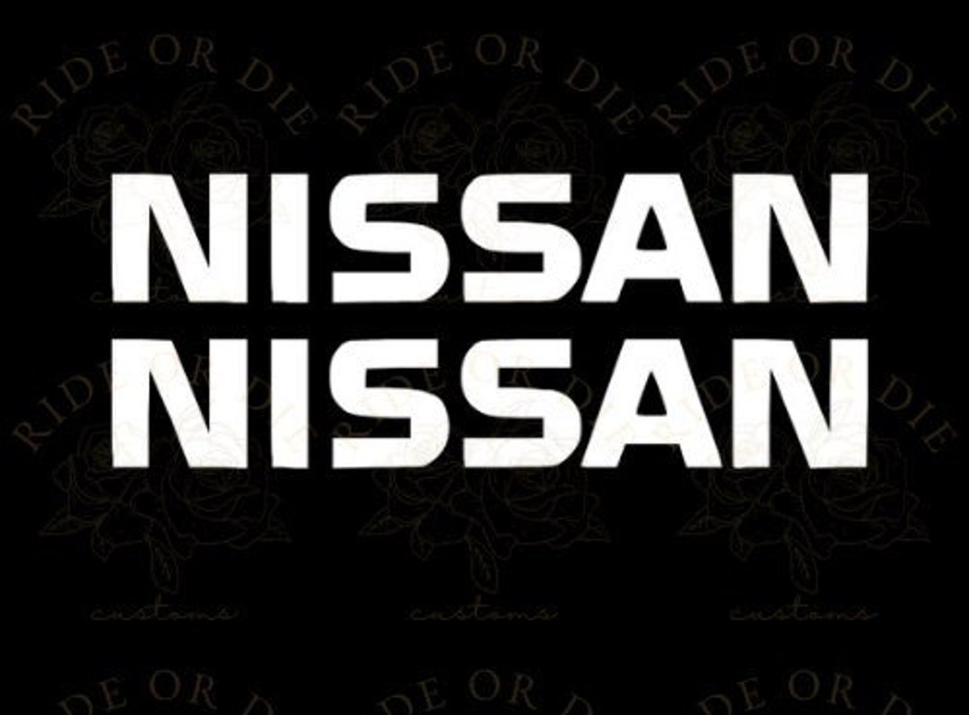 Nissan Vinyl Decal Sticker Set of 2 Multi Sizes Multi Colors - Etsy