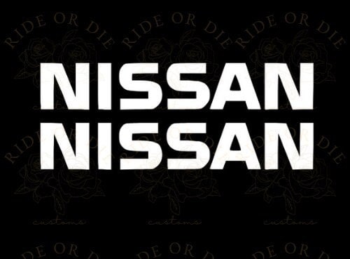 Nissan Vinyl Decal Sticker - Set of 2 - Multi Sizes Multi Colors - Etsy