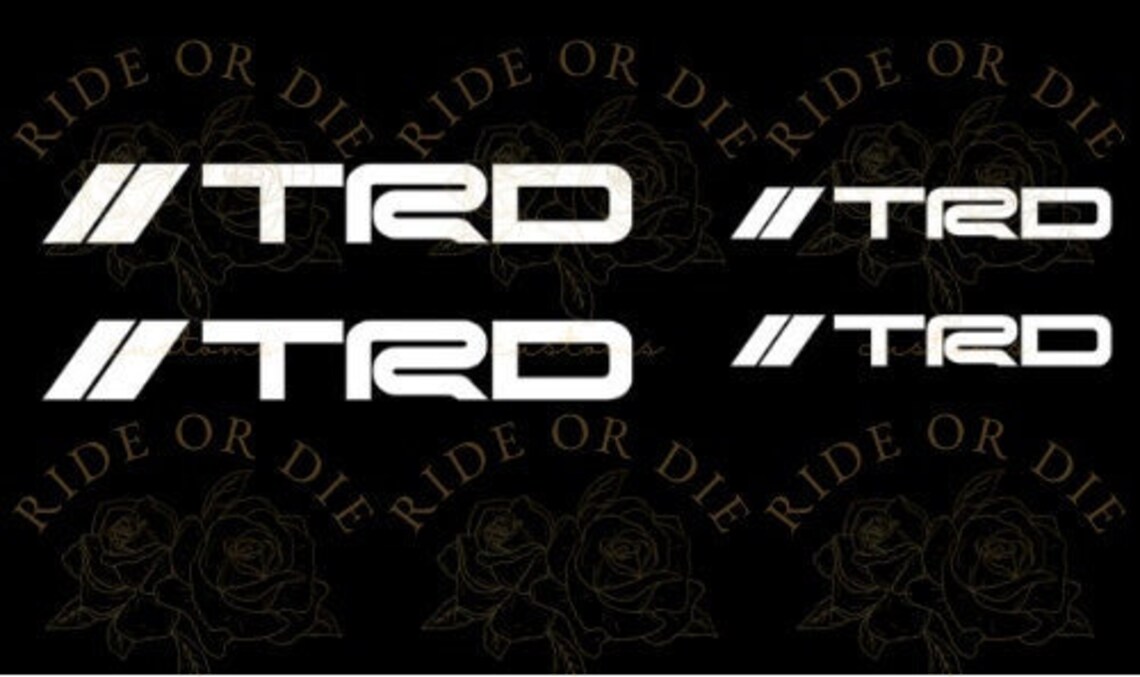 TRD for Supra Brake Caliper Vinyl Decal Sticker Set of 4 front & Rear ...