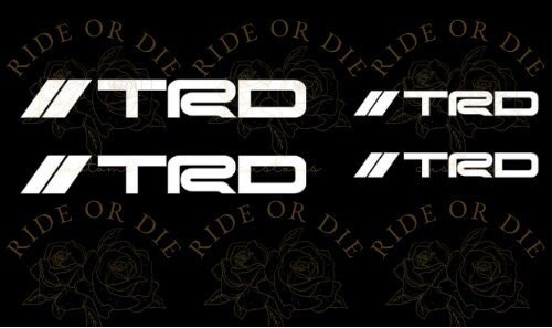 TRD for Supra Brake Caliper Vinyl Decal Sticker Set of 4 front & Rear ...