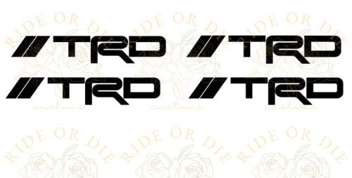 TRD Brake Caliper Vinyl Decal Sticker Set of 4 Multi Colors/sizes - Etsy