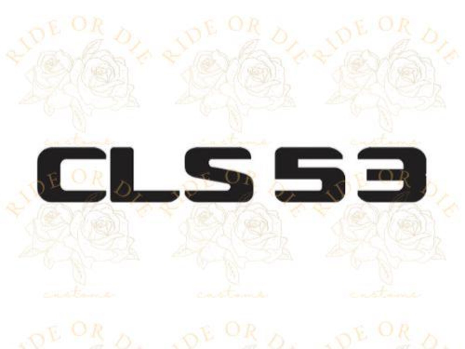 CLS 53 AMG Trunk Emblem Vinyl Decal Sticker Multi Colors - Etsy