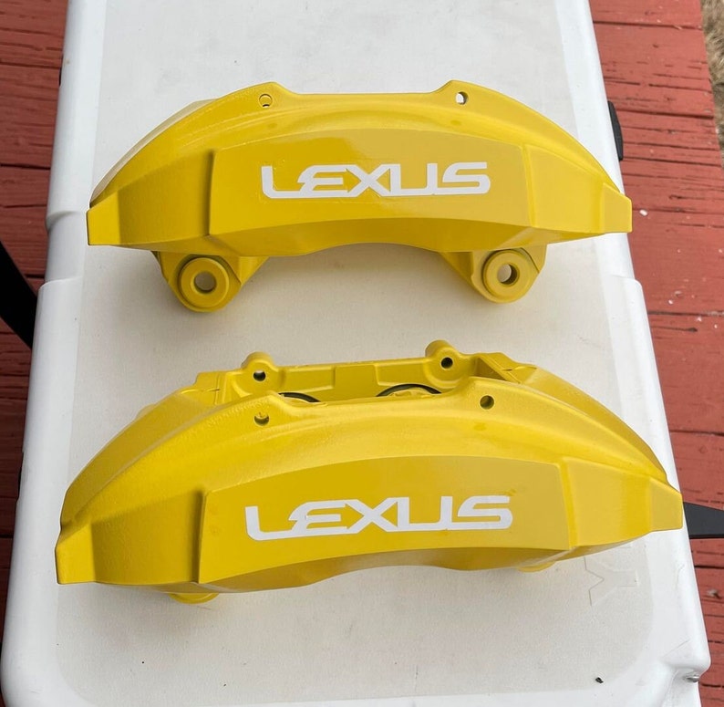 Lexus LS430 Brake Caliper Vinyl Decal Sticker - Set of 2 - 4.5w X 0.6h ...