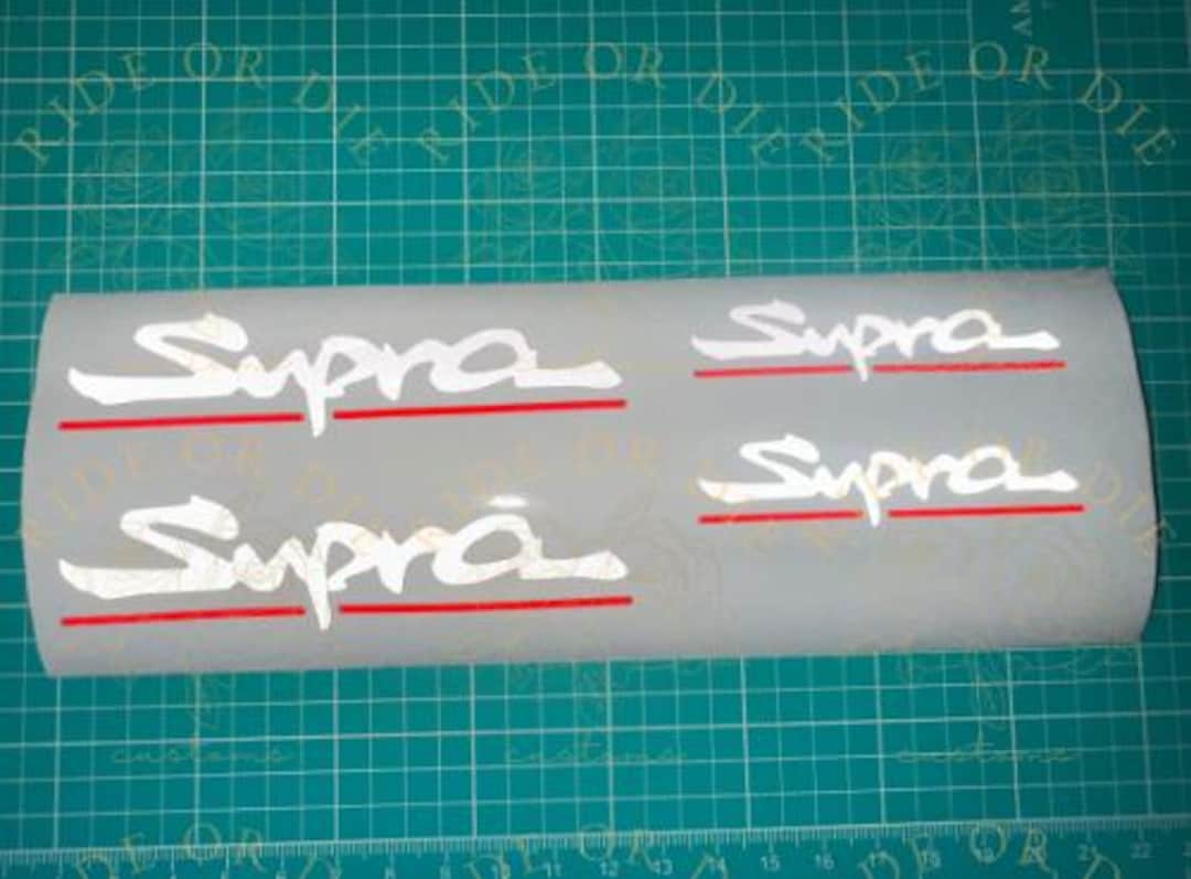 Supra Brake Caliper REFLECTIVE Vinyl Decal Sticker Set of 4 (front ...