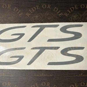 GTS Door Decal Vinyl Decal Sticker - Set of 2 - Multi Sizes Multi ...