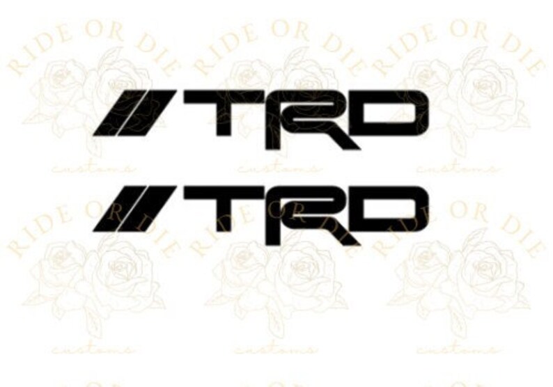 TRD Brake Caliper Vinyl Decal Sticker Set of 2 - Multi Colors - Etsy