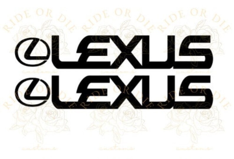 Lexus With L LS460 Brake Caliper Vinyl Decal Sticker - Set of 2 - 4.5w ...