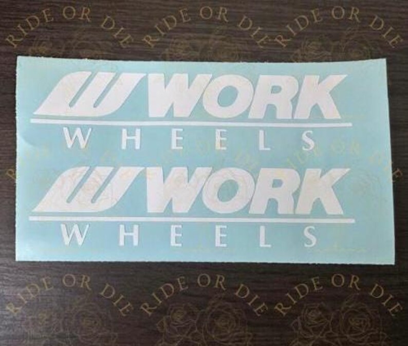 Work Wheels Rim Vinyl Decal Sticker Set of 2 - Multi Sizes - Multi ...